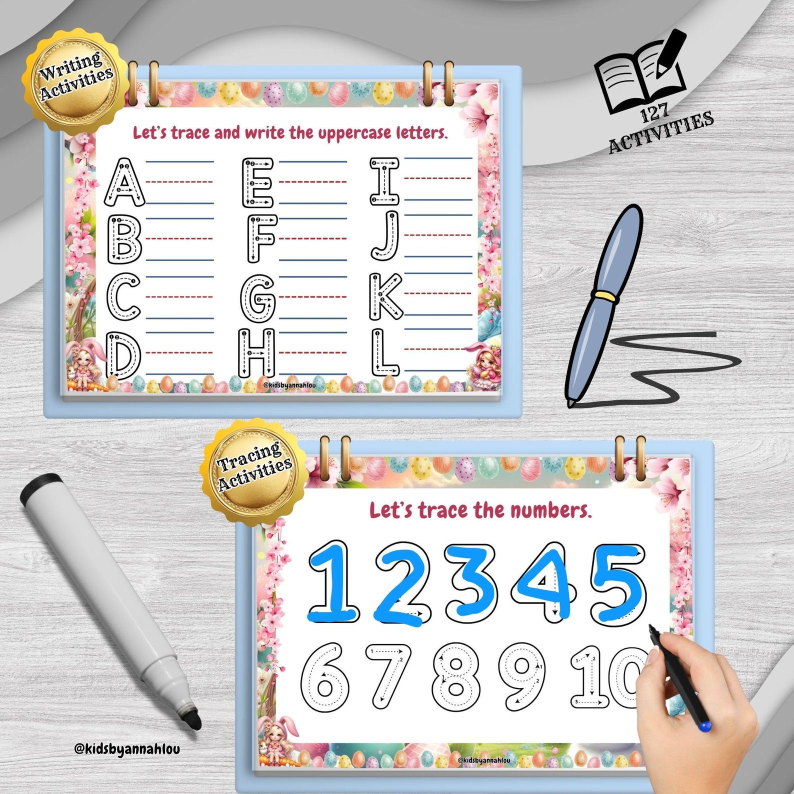 Easter Bunny Busy Book, Ready to Print Activity Book, 192 Pages, Easter ...