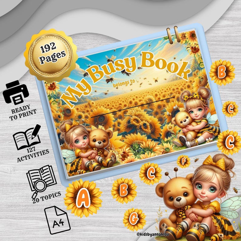 Bee Busy Book Ready to Print 192 Pages - Etsy