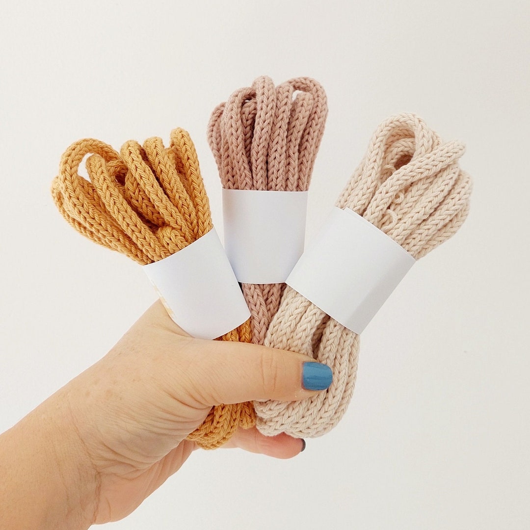 Organic Cotton Knitted I-cord for Wire Names - Etsy