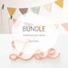 Bundle Personalized Name and Bunting Baby Name Decor - Etsy