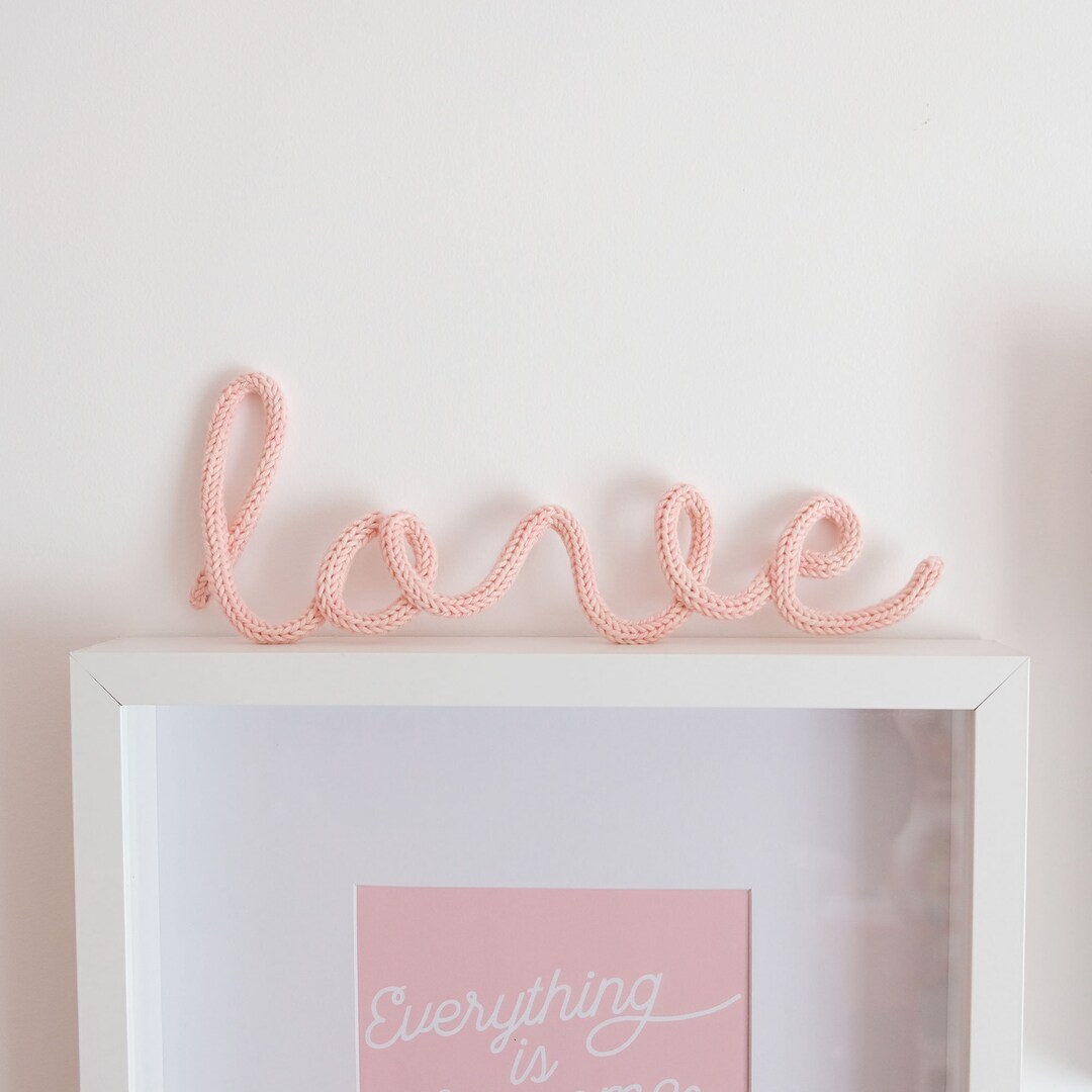 Love Wall Sign / Nursery Wall Art / Kids Bedroom Decor / Scandinavian ...