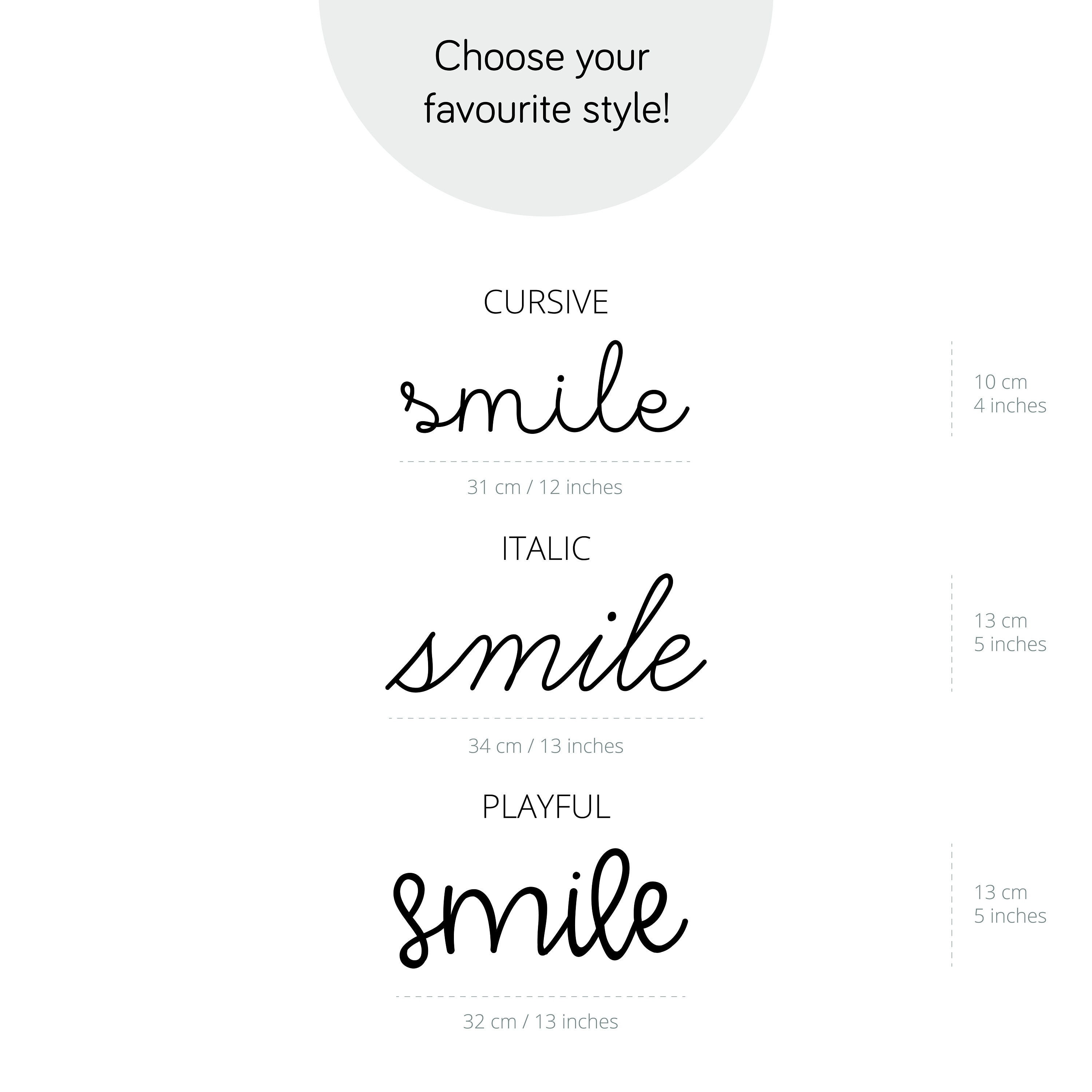 Smile Wire Knitted Word / Nursery Wall Decor / Kids Bedroom - Etsy