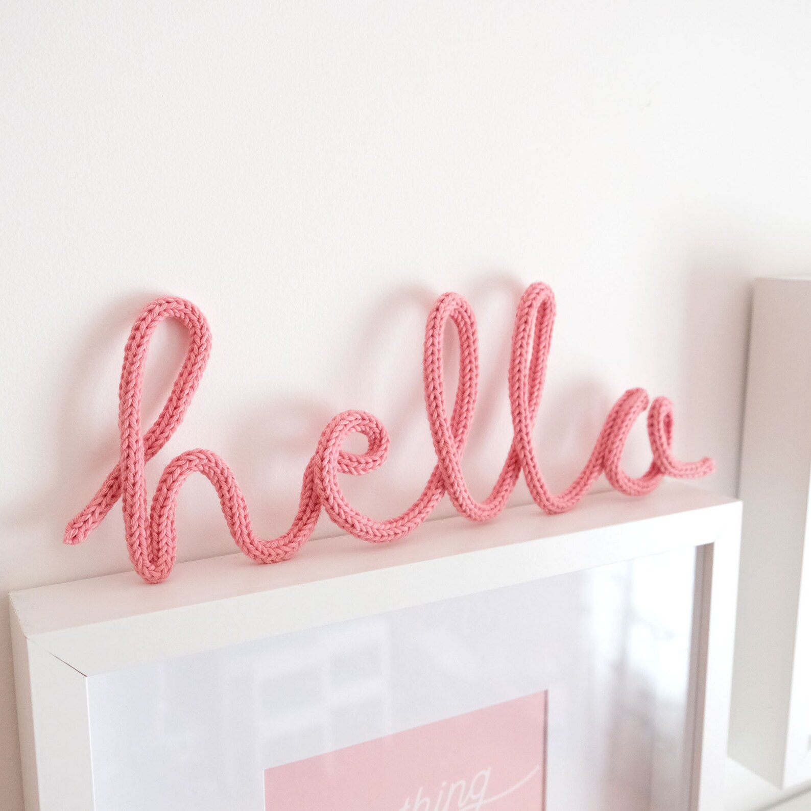 Hello Nursery Wire Word Wall Decor Knitted Words Classroom | Etsy