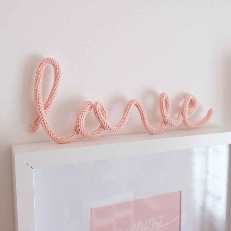 Love Wall Sign / Nursery Wall Art / Kids Bedroom Decor / - Etsy