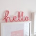 Hello Nursery Wire Word Wall Decor Knitted Words Classroom - Etsy