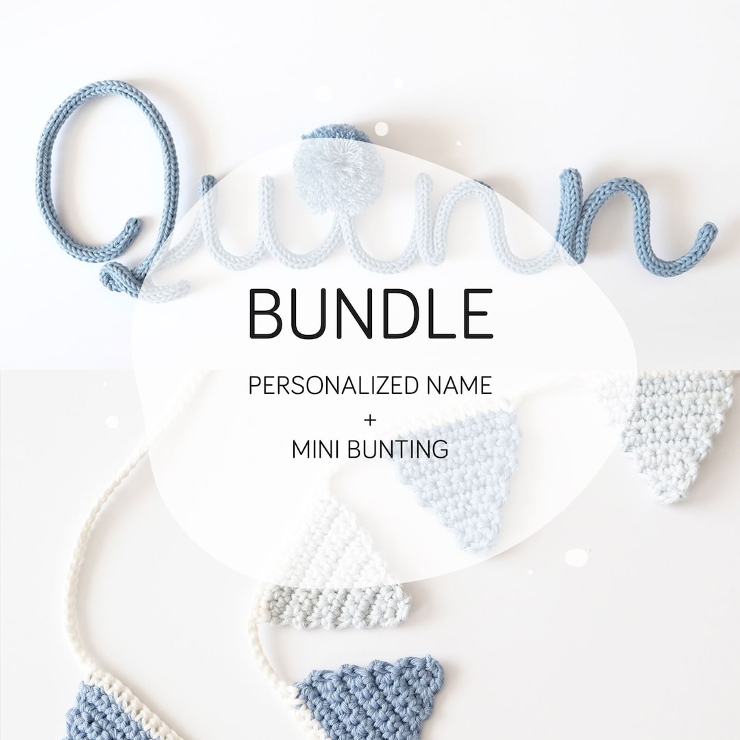 Personalized Nursery Decor Bundle / Baby Name Wall Sign for the Modern ...