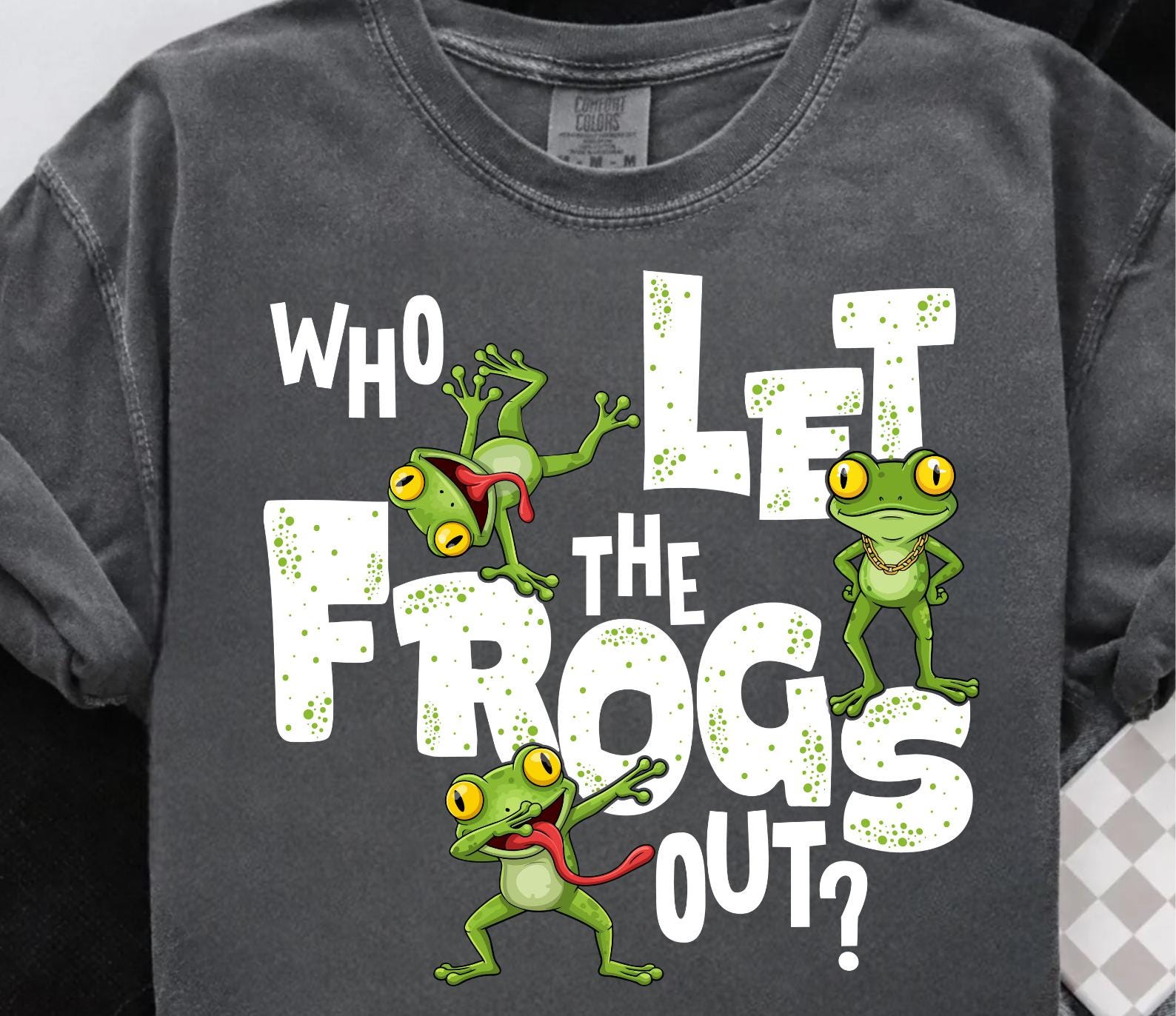 Funny Frog Meme Design: Who Let the Frogs Out SVG PNG (digital Download ...