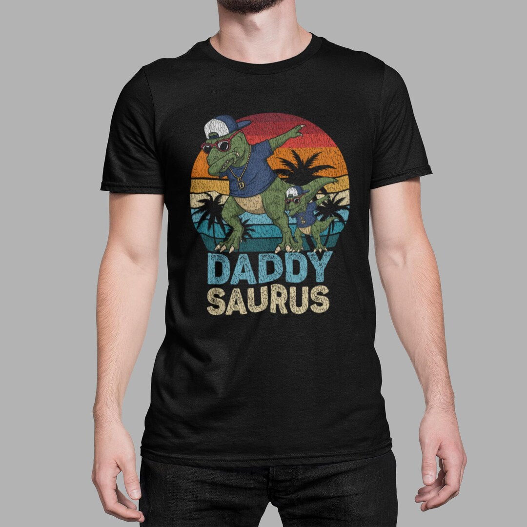 Daddysaurus SVG PNG T-rex Dinosaur Dad Shirt Design Daddysaurus Family ...