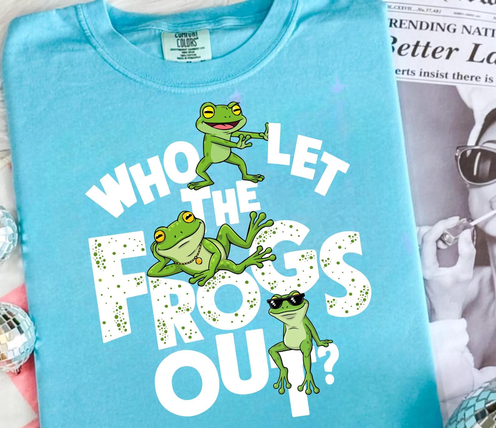Funny Frog Meme Design: Who Let the Frogs Out SVG PNG (digital Download ...