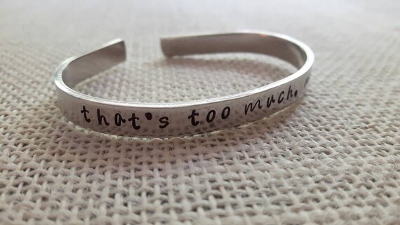 That's Too Much Man Bojack Horseman Inspired Handstamped | Etsy