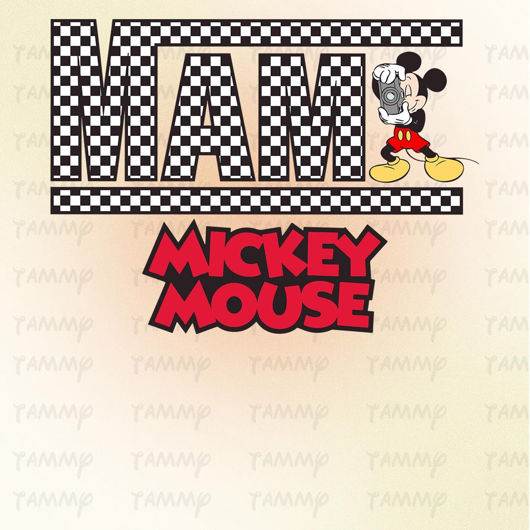 Mama Mouse Checkered Disneyy Mom Svg, Mickey Mama's Day, Mother's Day ...