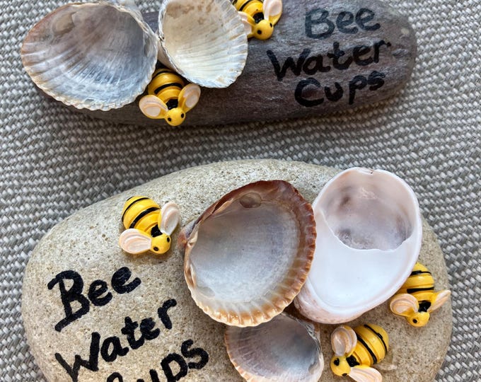Bee Water Station Handmade From Natural Stone and Seashells. Just Add ...