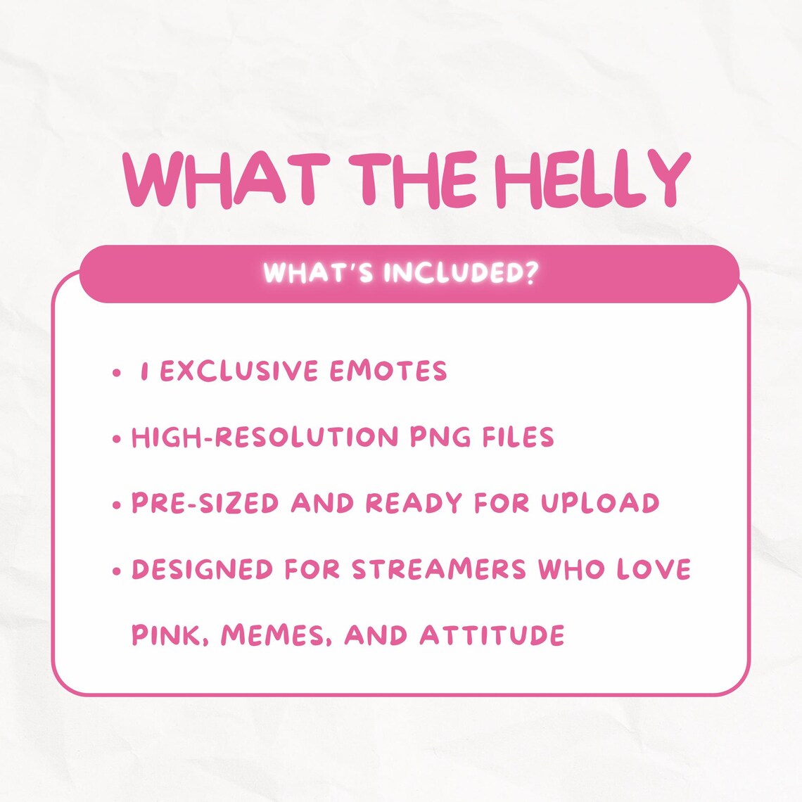 What the Helly Emote, Twitch Discord Meme, Shocked Expression Icon ...