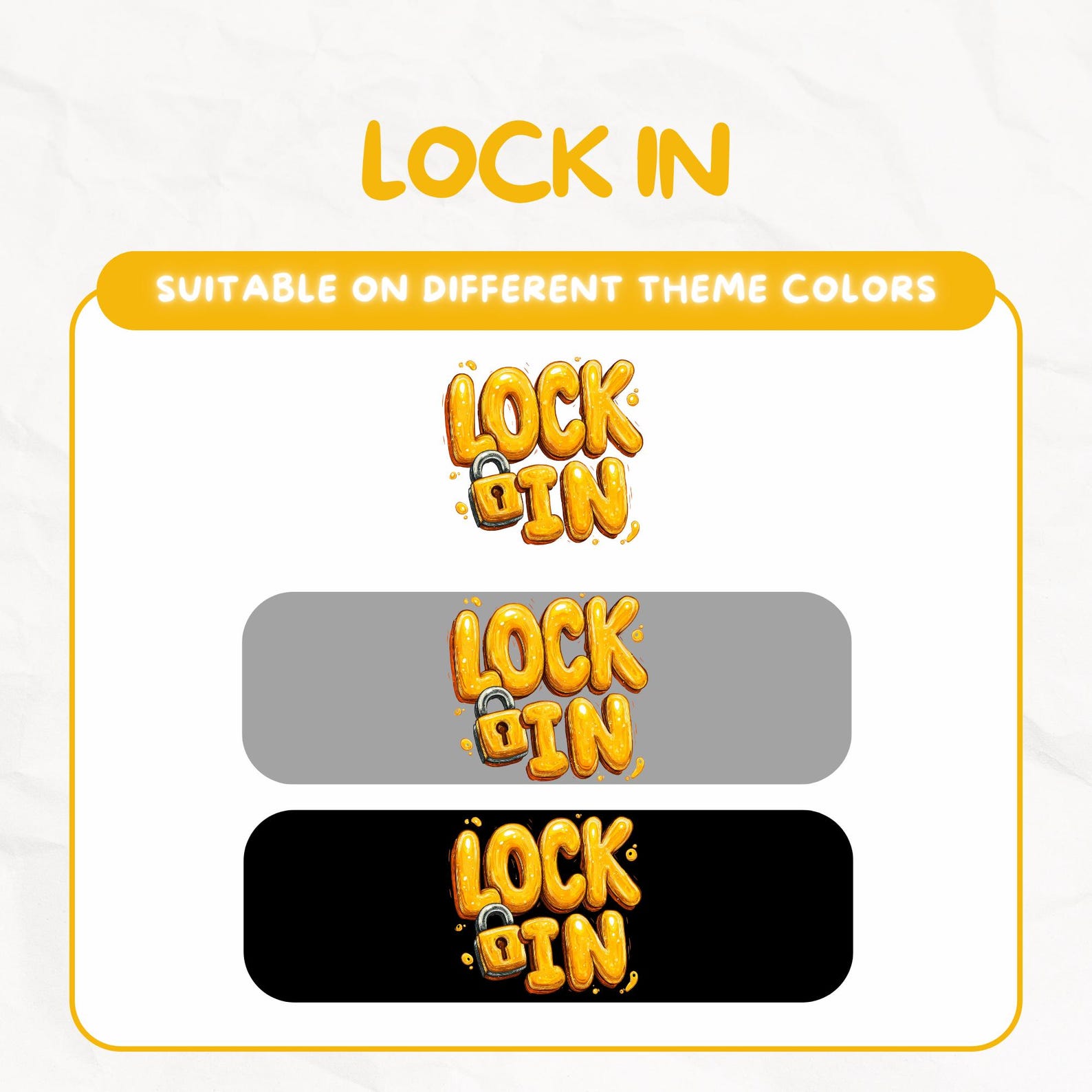 Gold Lock in Emote, Twitch Discord Meme, Perfect for Twitch, Discord ...