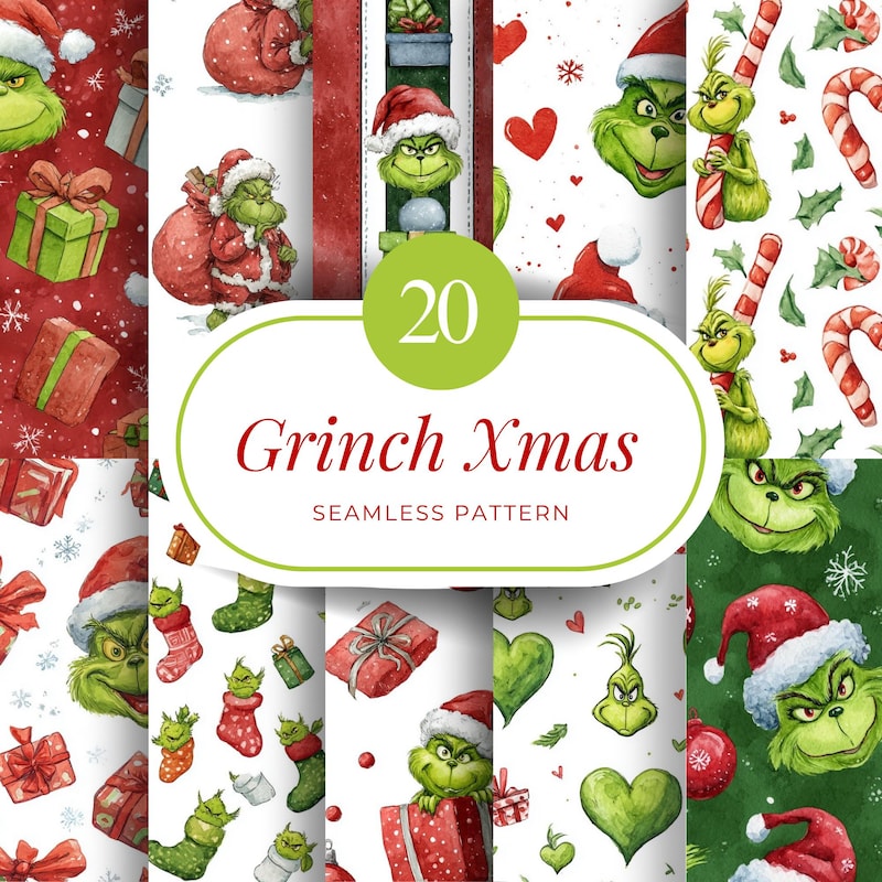 Grinch Border - Etsy
