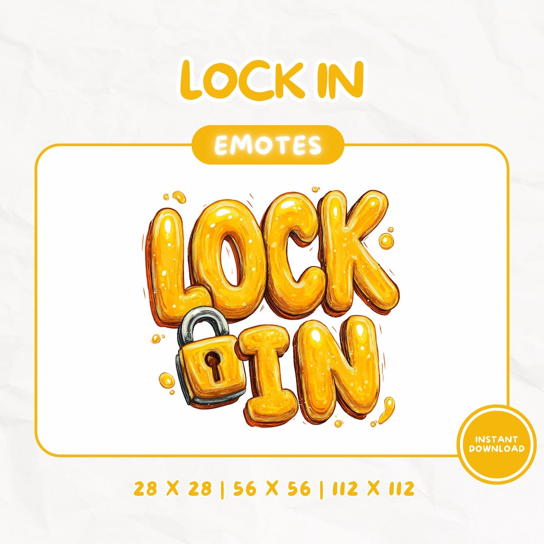 Gold Lock in Emote, Twitch Discord Meme, Perfect for Twitch, Discord ...