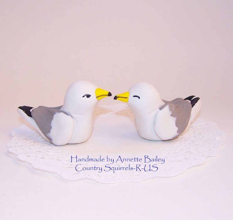 Seagull Beach Wedding Cake Topper - Etsy