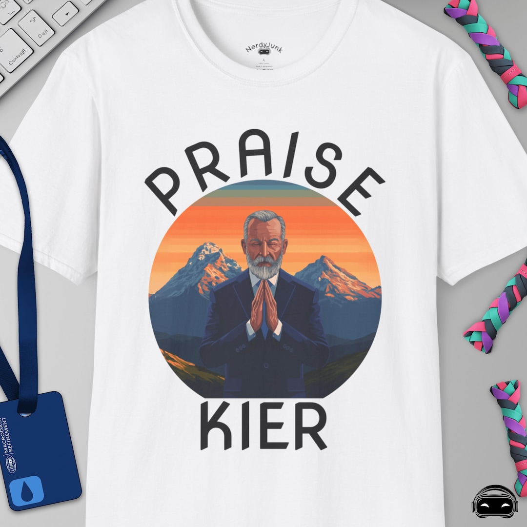 Praise Kier (no Outline) - Severance T-shirt, Pixel Art Design ...