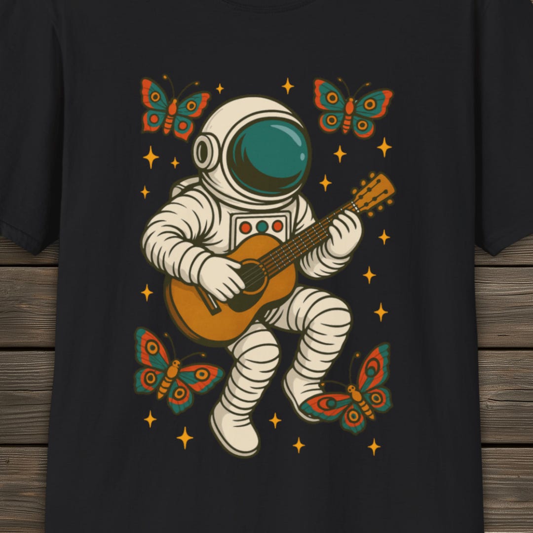 Astro Gee-tar - the Last of Us Inspired Unisex Softstyle T-shirt, Gamer ...