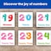 Number Flashcards 1-100: Early Math Homeschool (digital Download) - Etsy
