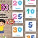 Number Flashcards 1-100: Early Math Homeschool (digital Download) - Etsy