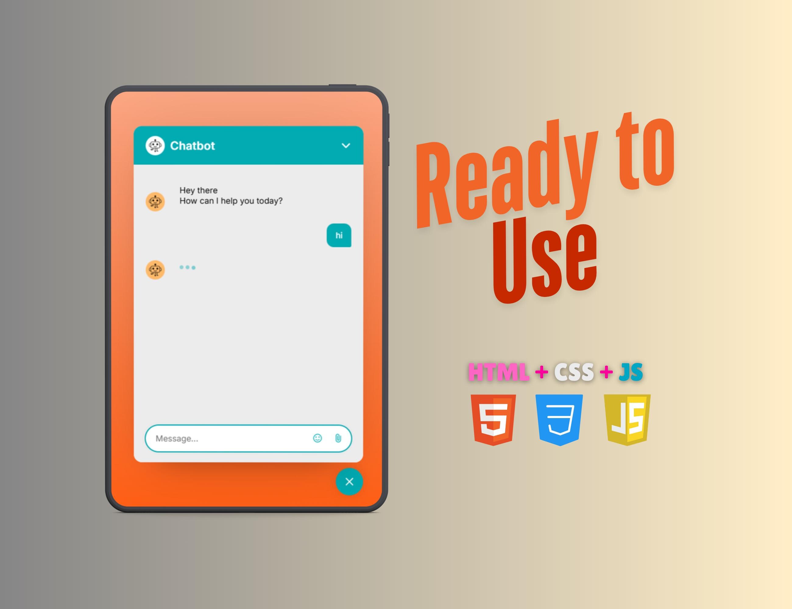 AI Chatbot Using HTML, CSS and Javascript – Responsive & Customizable ...