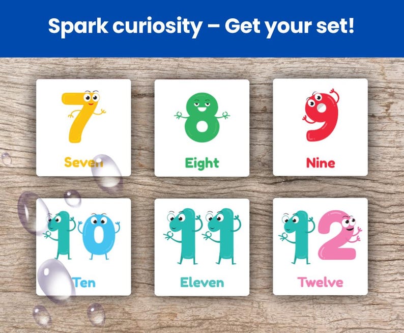 Number Flashcards 1-100: Early Math Homeschool (digital Download) - Etsy