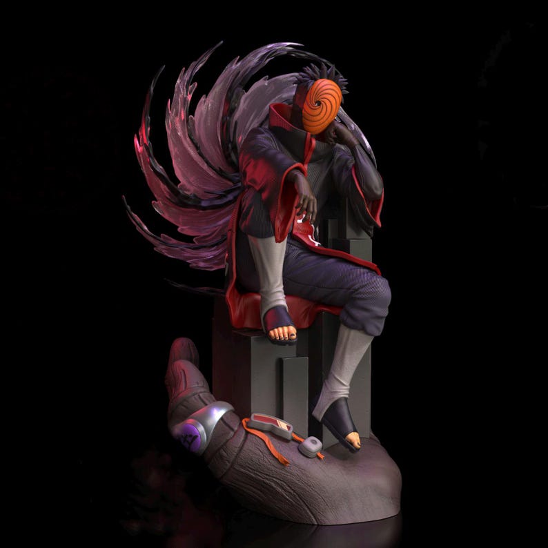 Tobi Obito Uchiha Akatsuki Naruto . Modèles Fichiers STL Haute Qualité ...