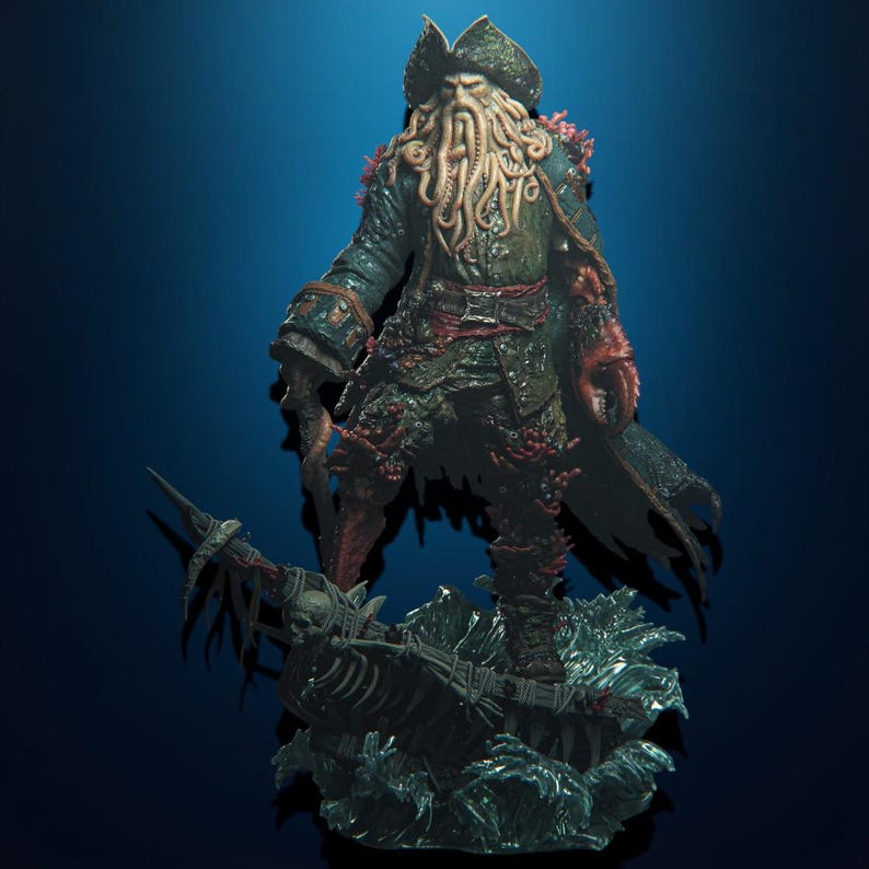 Davy Jones Pirates of the Caribbean. Models High Quality STL Files ...