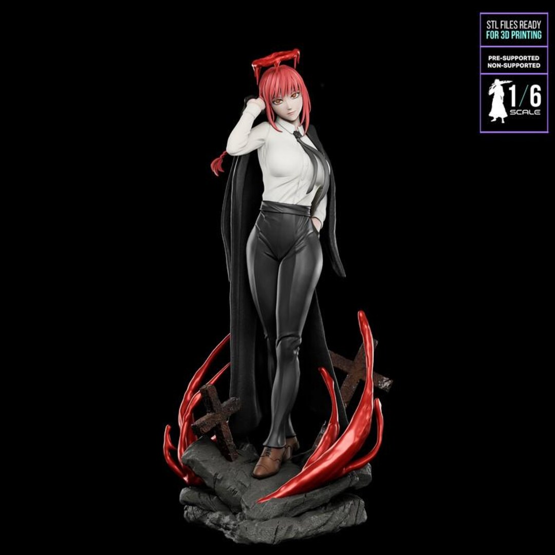 Makima Chainsaw Man. 3d Figurines Stl File. - Etsy