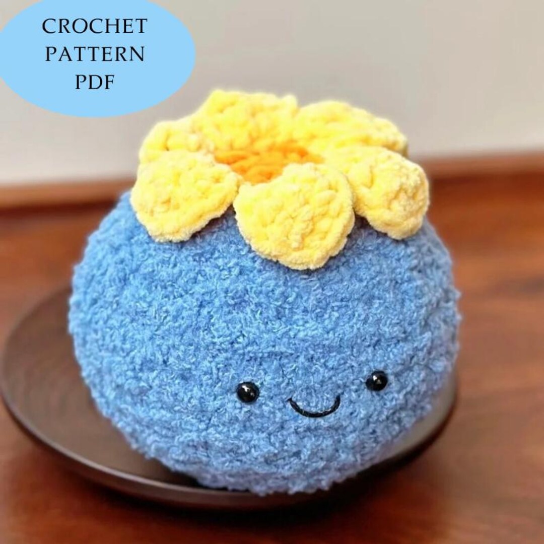 Blueberry Crochet Pattern Pdf-easy Berry Pattern-diy Cute Fruit Pattern ...