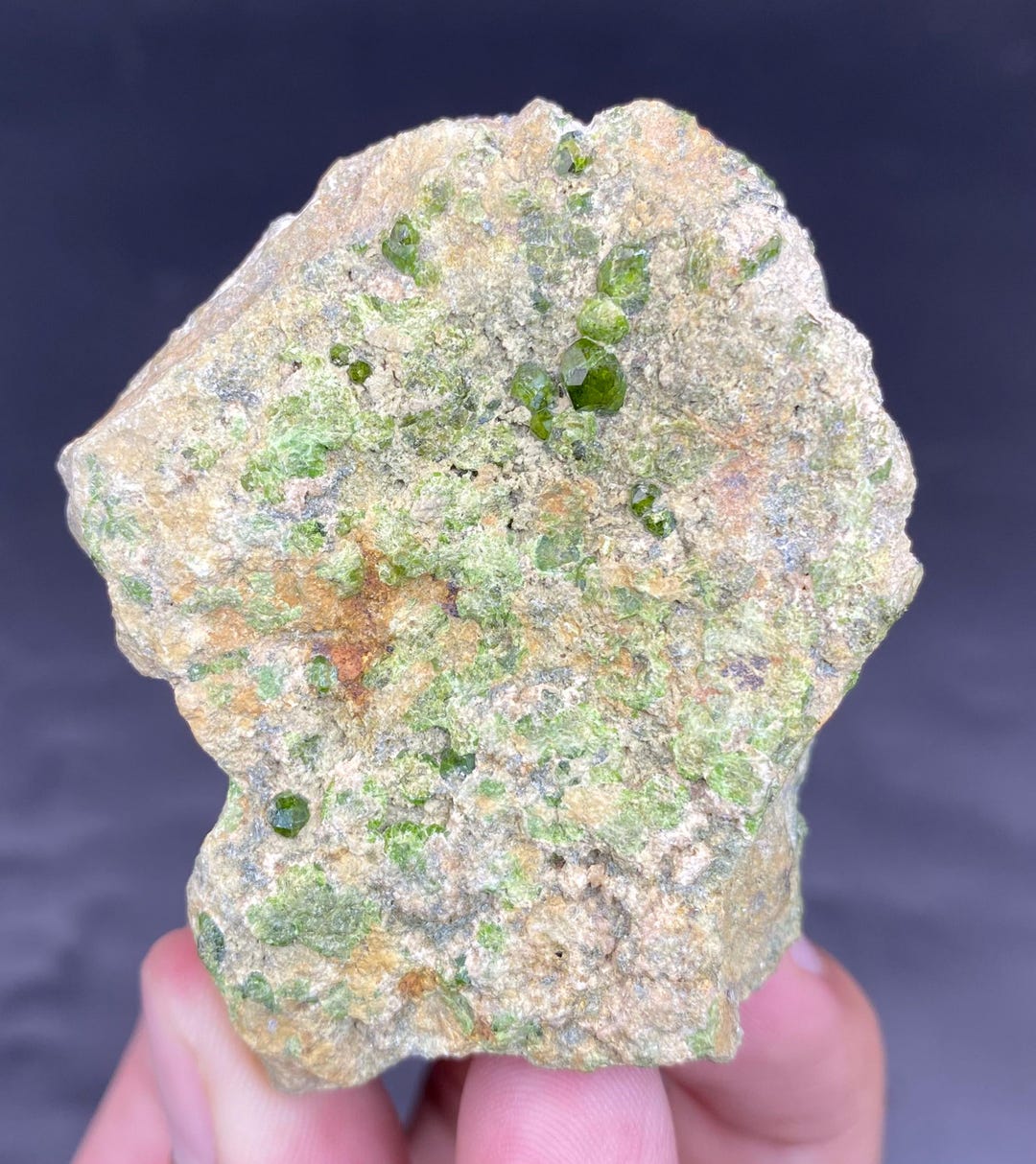 Demantoid Garnet on Matrix , Mineral Specimen Collection , ( 84 Grams ...