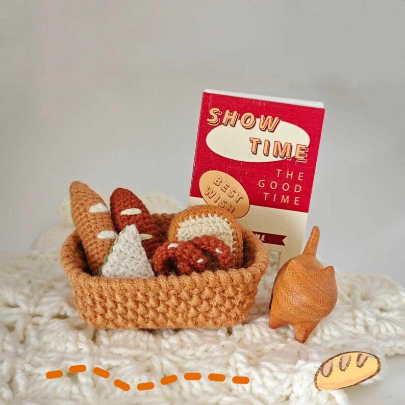7IN1 Bread Basket Crochet Pattern Bundle Toast Sandwich No Sew Lye ...