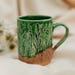 Handmade Green Grass Ceramic Mug – Nature Inspired Pottery Cup for ...