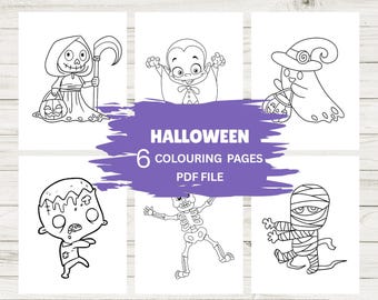 30 Halloween Printable Coloring Pages Kids Halloween Printable Coloring ...