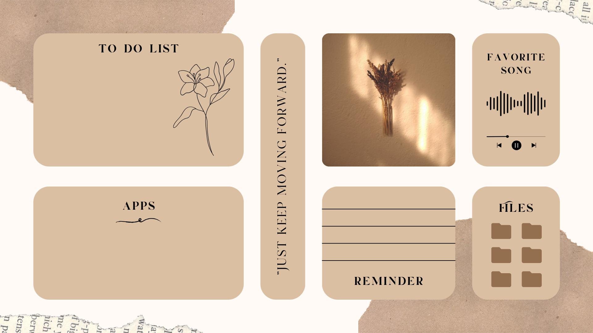 Desktop Organizer, Productive, Checklist, Organizer Editable Desktop ...