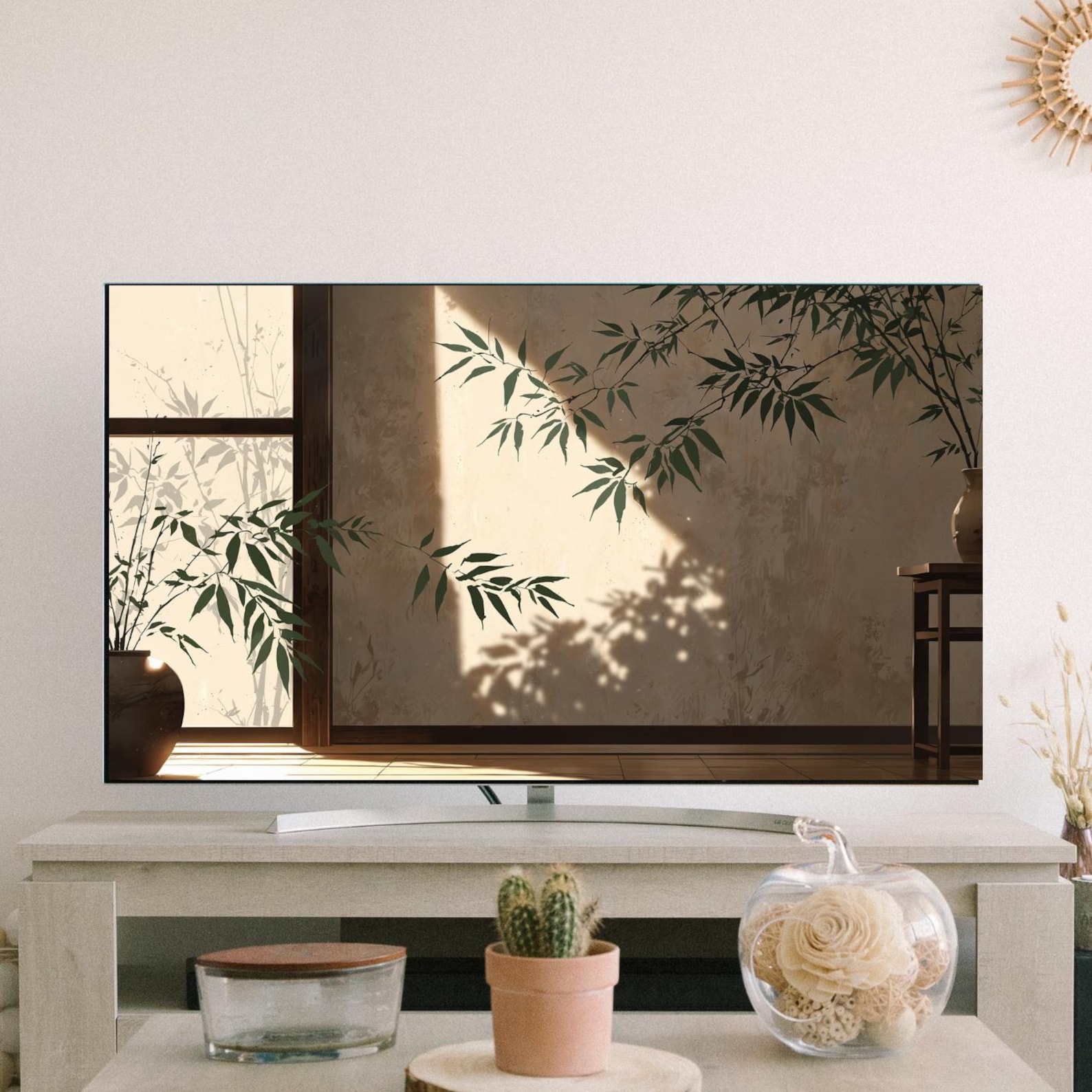 Lofi Bamboo Wallpaper, Japanese Inspired Wallpapers, Japanese Digital Art, Background for ...