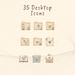 Cottagecore Desktop Icons, Pastel Folder Icon Pack (digital Download ...