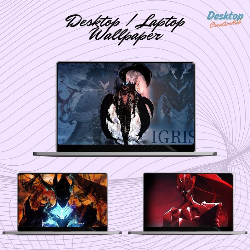 Solo Leveling Wallpaper Pack: Anime Desktop Backgrounds (digital ...
