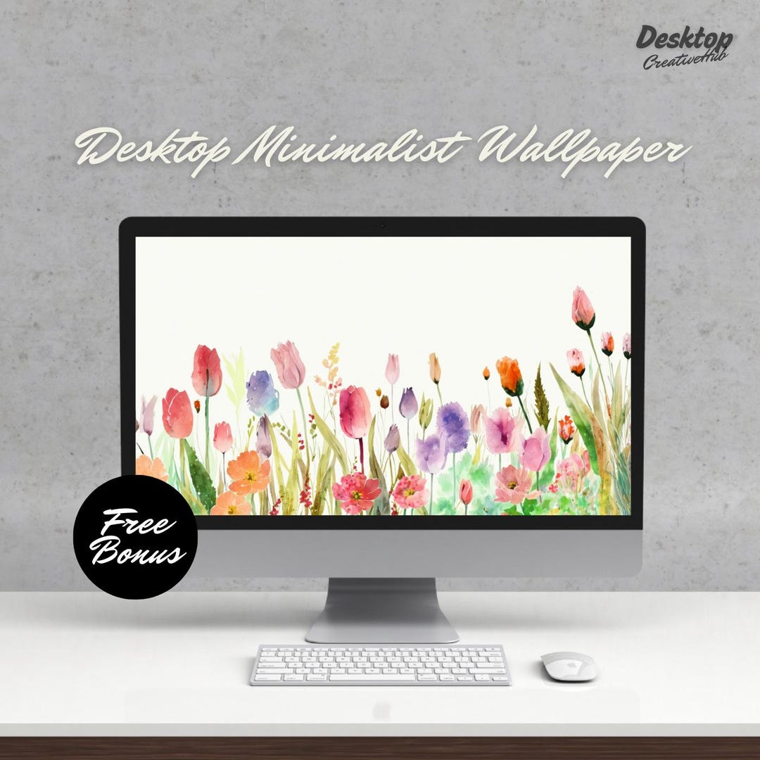Spring Blooms Wallpaper Watercolor Wildflowers, Spring Background ...