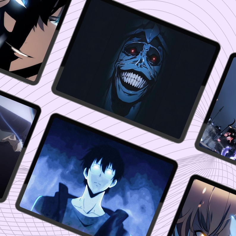 Solo Leveling Wallpaper Pack: Anime Desktop Backgrounds (digital ...