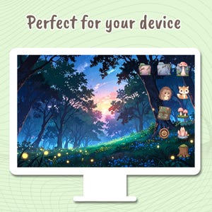 Magic Forest Desktop Icons, Cottagecore Folder Set (digital Download ...