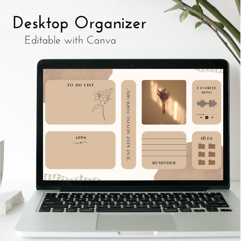 Desktop Organizer, Productive, Checklist, Organizer Editable Desktop ...