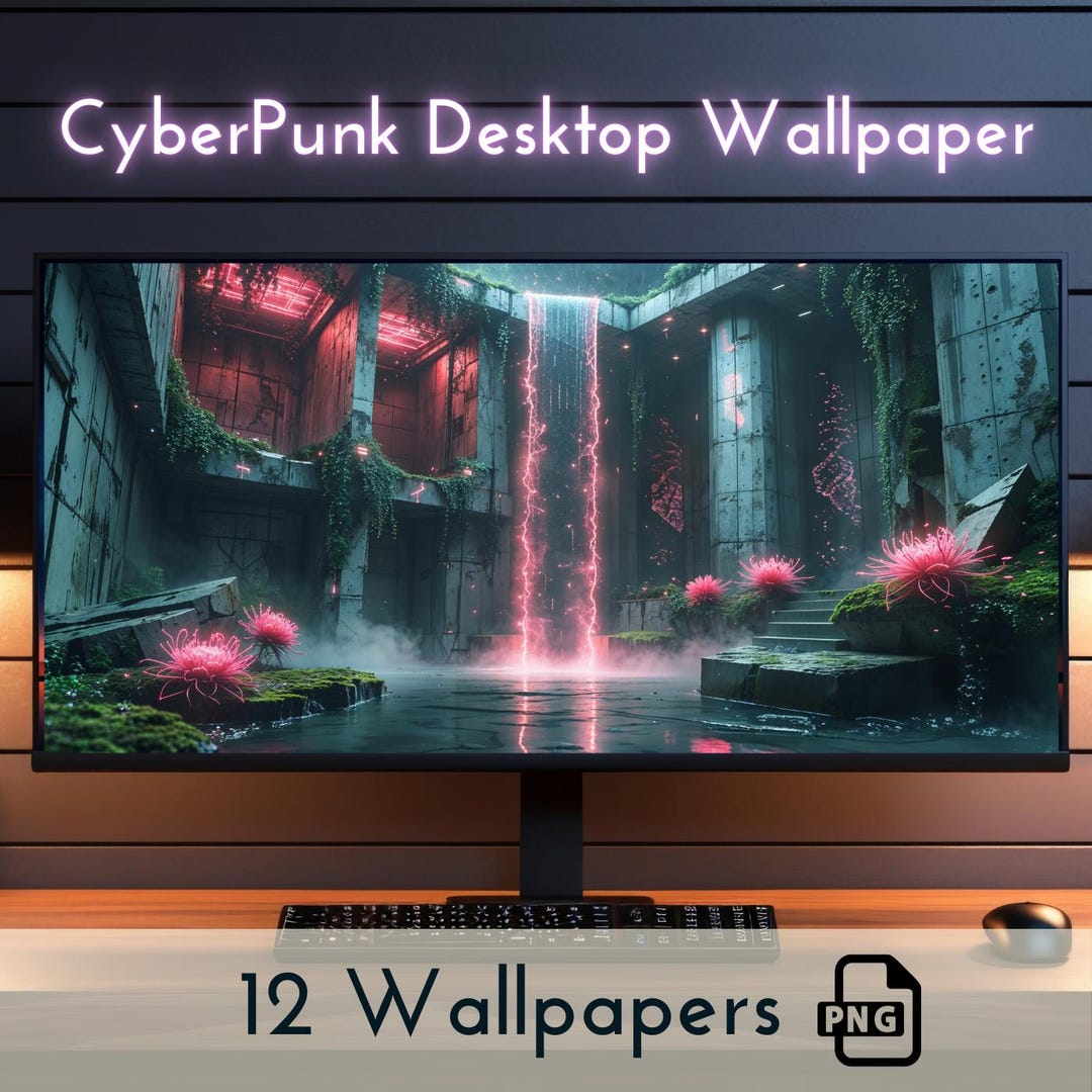 Cyberpunk 4K Wallpaper: Neon Gardens, Futuristic Cityscapes (digital ...
