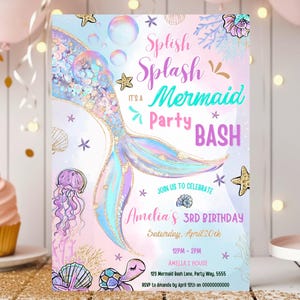 shell party invitations