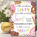 Lunch Appreciation Printable Sign, Teacher Appreciation Week, Staff ...