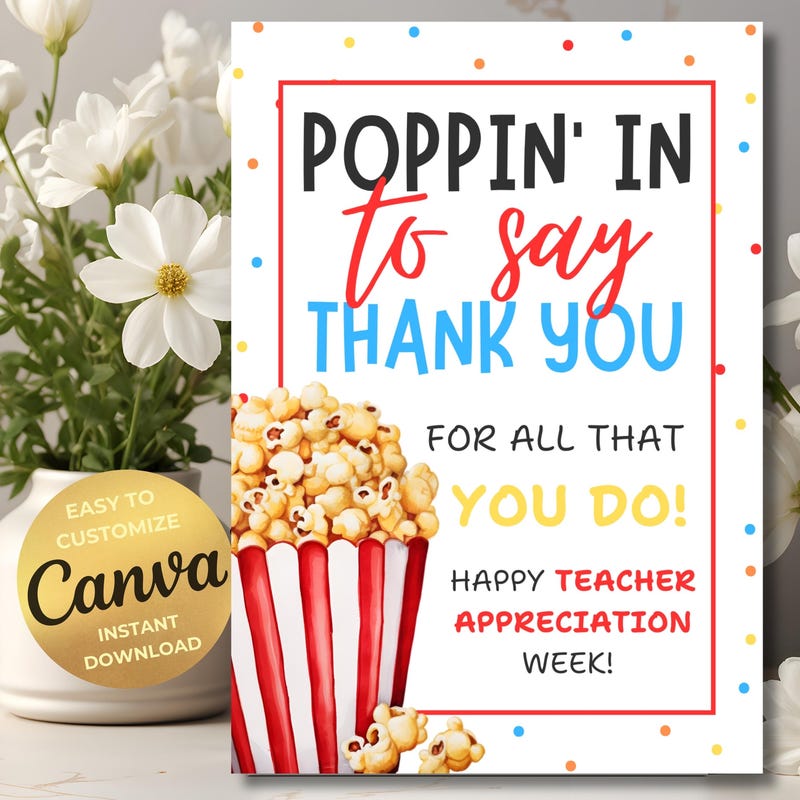 Popping by to Say Thank You - Etsy