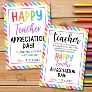 Teacher Appreciation Week Printable Poster, Editable Amazing Teacher ...