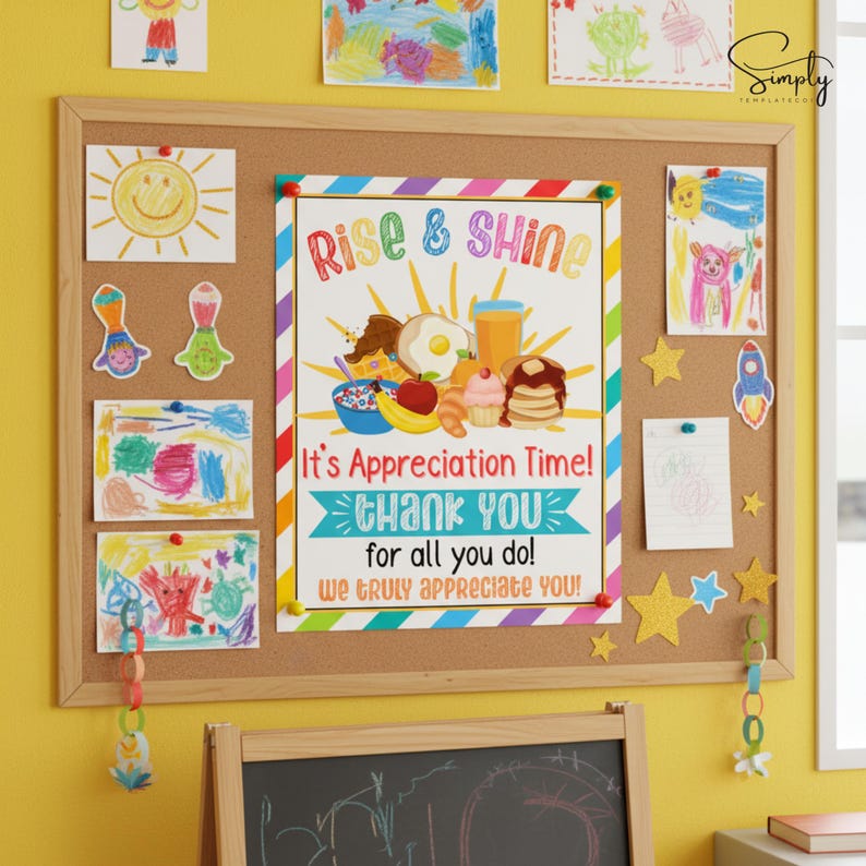 Rise and Shine Appreciation Time Sign, Teachers Week Poster, Thank You ...