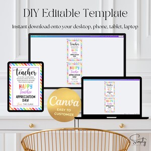 Teacher Appreciation Week Printable Poster, Editable Amazing Teacher ...